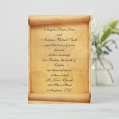 Parchment Scroll Wedding Invitation | Zazzle