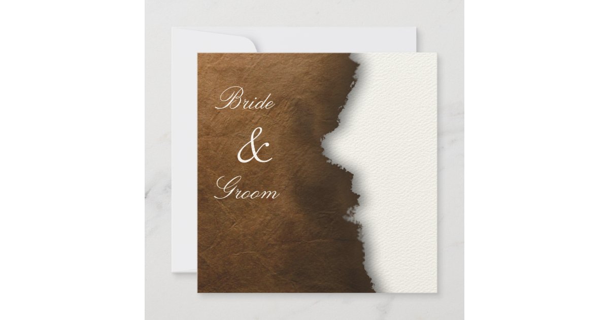 Parchment Wedding Invitation | Zazzle