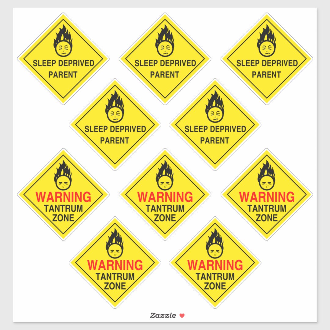 Parental Warning Stickers | Zazzle