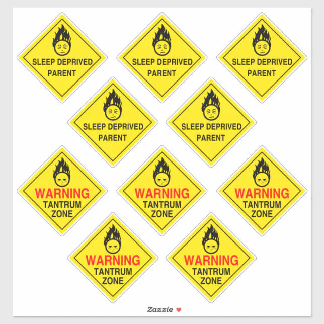Parental Warning Stickers | Zazzle