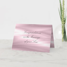 Parents of Bride Congratulations Greetings Card | Zazzle