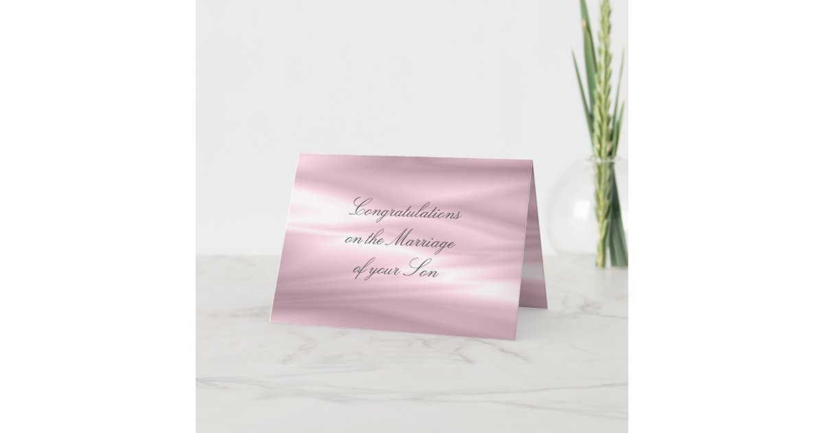 Parents of Bride Congratulations Greetings Card | Zazzle