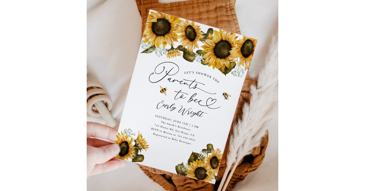 Parents to Bee Baby Shower Invitation | Zazzle