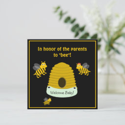 Parents To Bee Bumble Bee Baby Shower Invitation | Zazzle