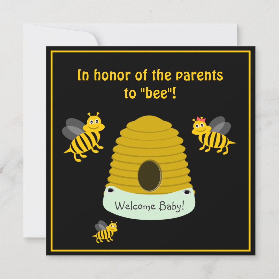 Parents To Bee Bumble Bee Baby Shower Invitation | Zazzle