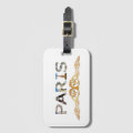 Paris Attractions Thru Letters of Word Paris Luggage Tag | Zazzle
