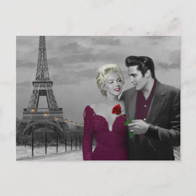Paris B&W Postcard | Zazzle