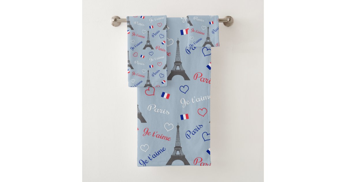 Paris Bath Towel Set | Zazzle