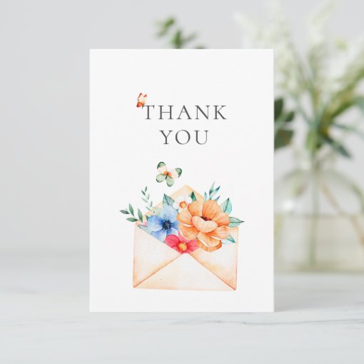 Paris Cafe Boulangerie Watercolor Thank You Card | Zazzle