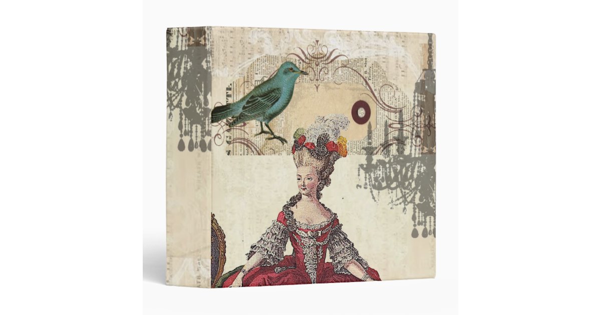 Paris Chandelier french queen Marie Antoinette Binder | Zazzle