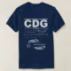 Paris Charles De Gaulle Airport CDG Tee Shirt: | Zazzle