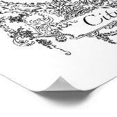 Paris : City of Love Poster Art Illustration | Zazzle