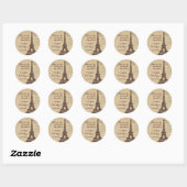 Paris Destination Wedding Classic Round Sticker | Zazzle