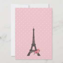 Paris Eiffel Tower Birthday Party Invitation | Zazzle