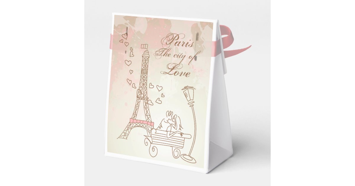 Paris - Eiffel Tower Favor Boxes | Zazzle