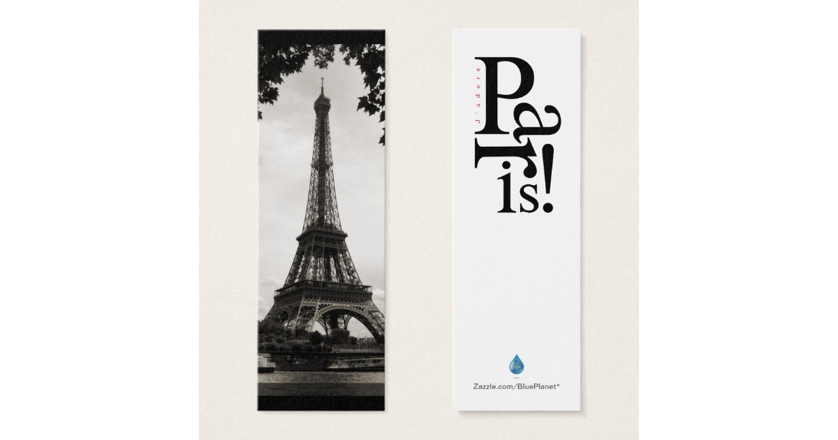 Paris Eiffel Tower Mini Bookmark | Zazzle
