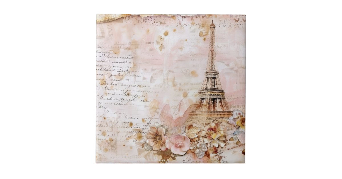 Paris Eiffel Tower Tile | Zazzle