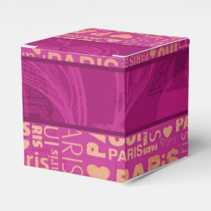 Paris Favor Boxes | Zazzle
