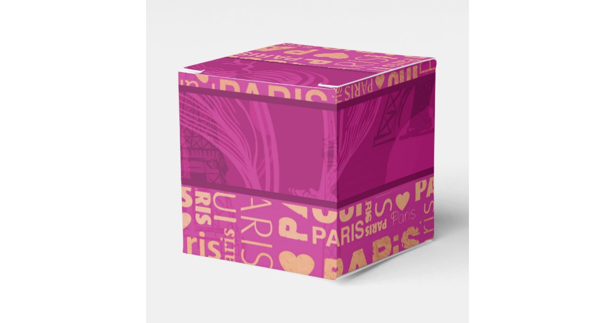 Paris Favor Boxes | Zazzle