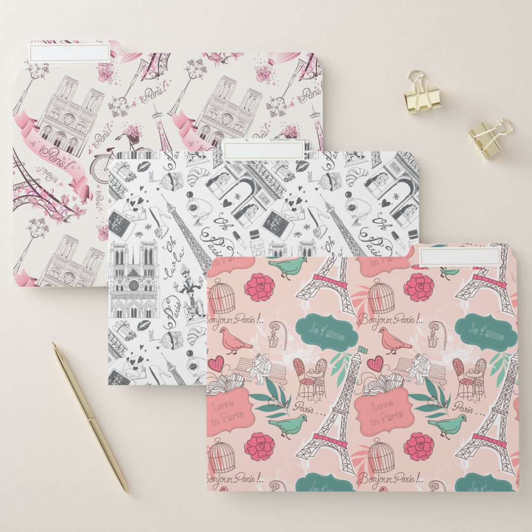 Paris! File Folders | Zazzle