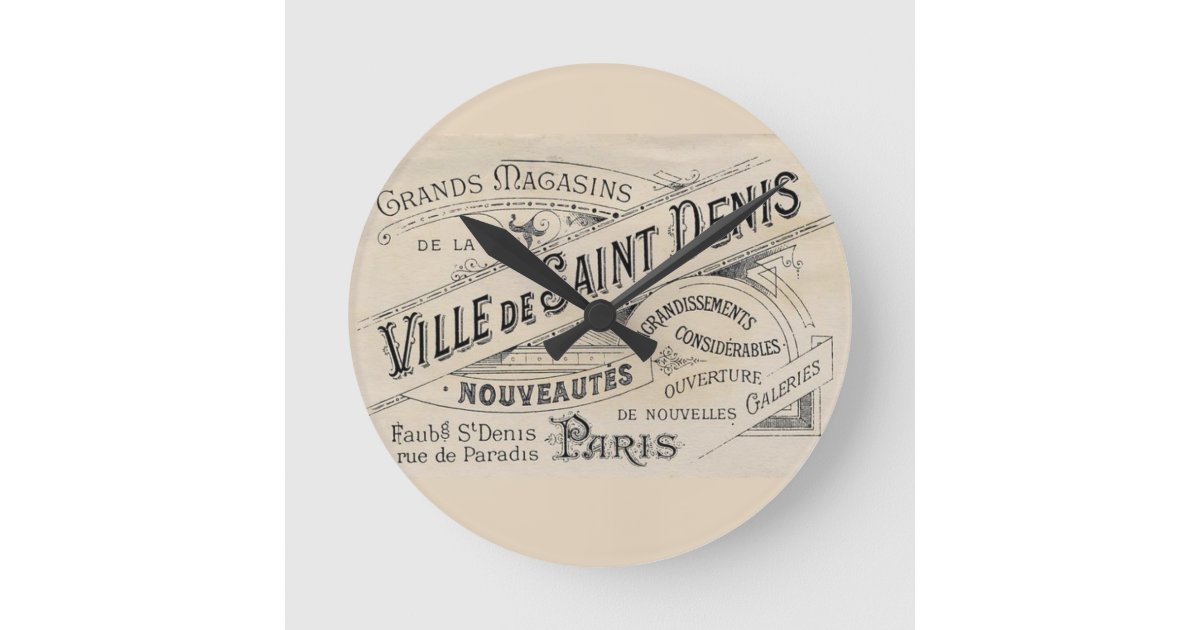 Paris, France Clock | Zazzle