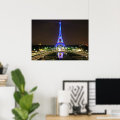 Paris, France - Eiffel at night Poster | Zazzle