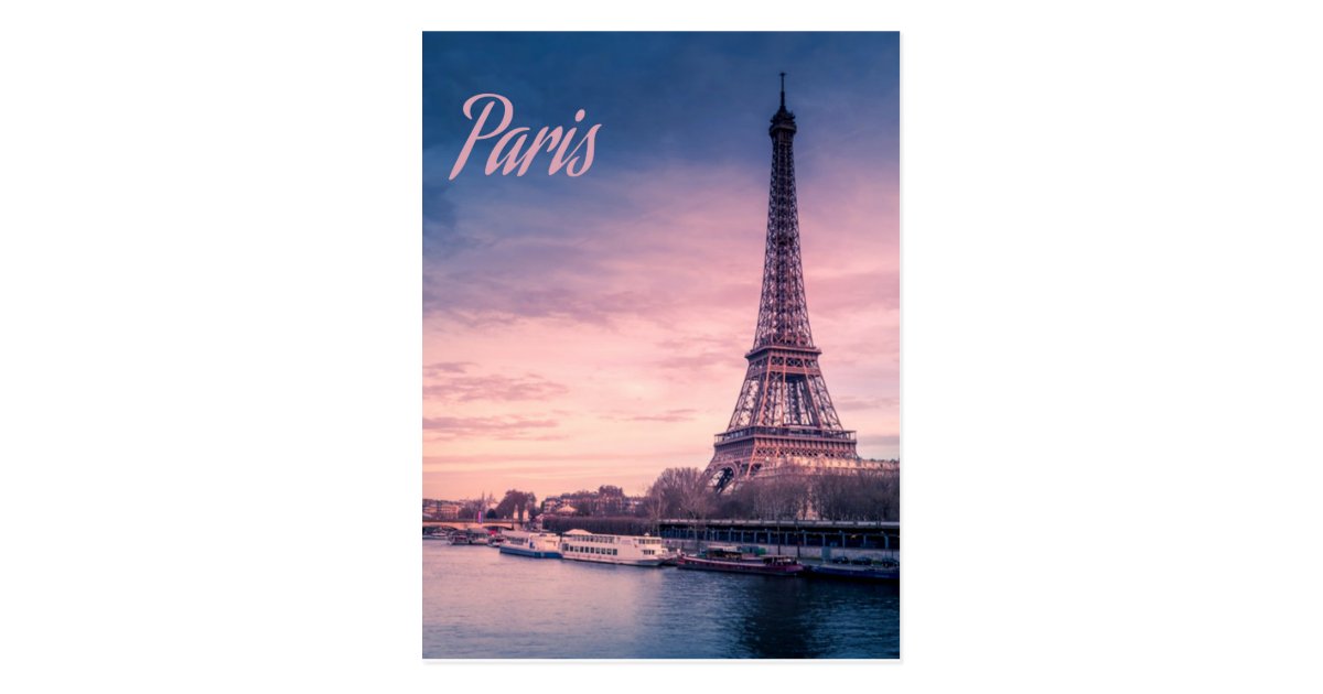 Paris France eiffel tower Postcard | Zazzle.com