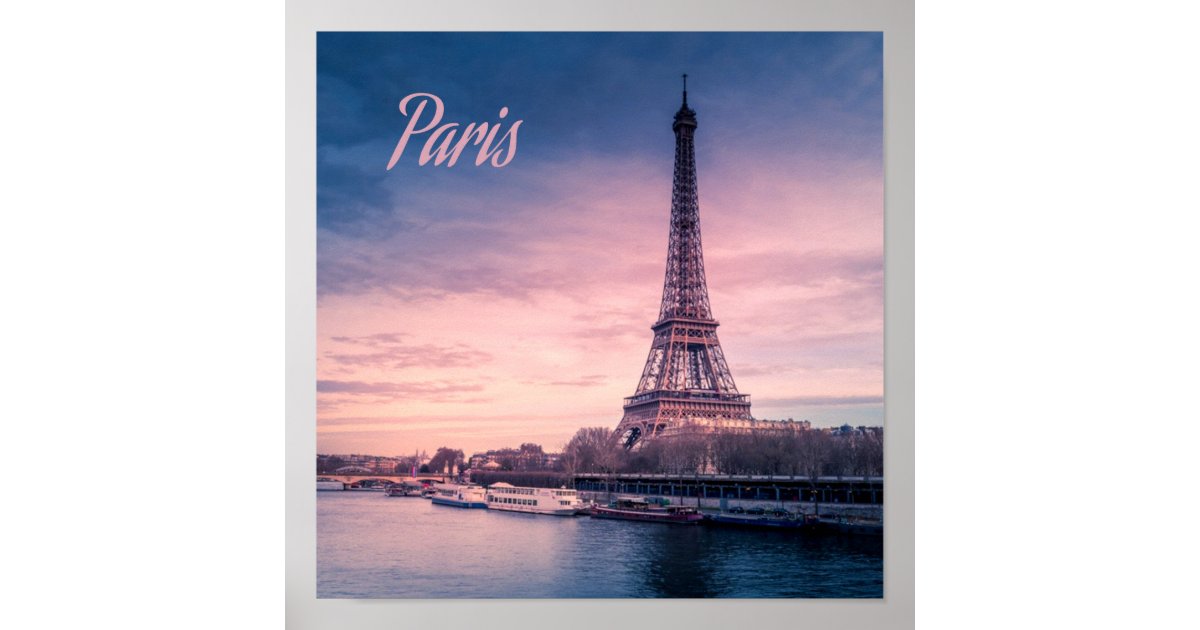 Paris France eiffel tower Poster | Zazzle