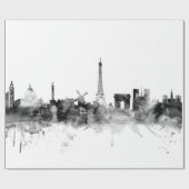 Paris France Skyline Wrapping Paper | Zazzle