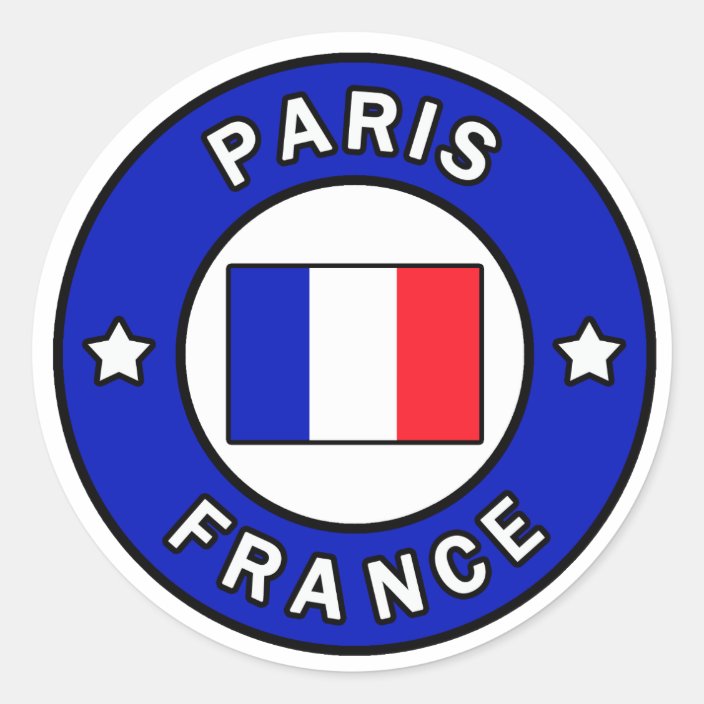 Paris France Sticker | Zazzle.com