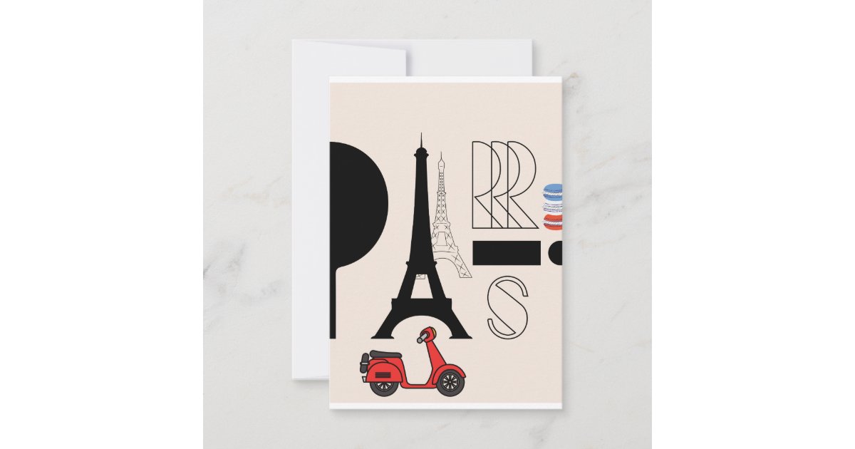 PARIS FRENCH POSTCARD | Zazzle