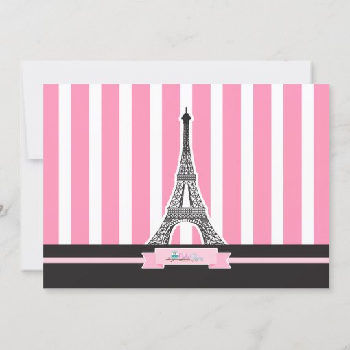 Paris Girl Birthday Party Photo Invitation | Zazzle