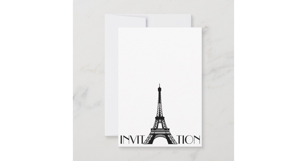 Paris Invitation | Zazzle