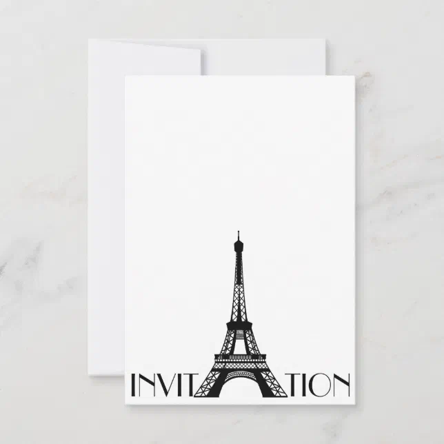 Paris Invitation | Zazzle