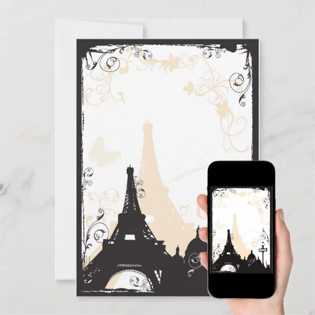 Paris Invitation | Zazzle