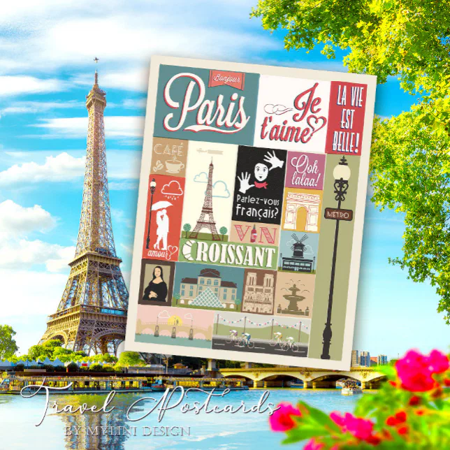 Paris Je T'aime Postcard | Zazzle