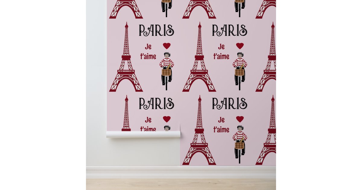 Paris je t'aime wallpaper | Zazzle