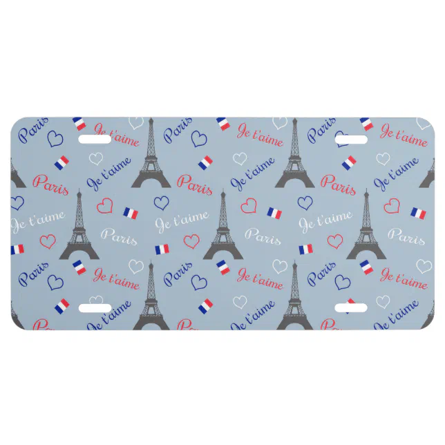 Paris License Plate | Zazzle