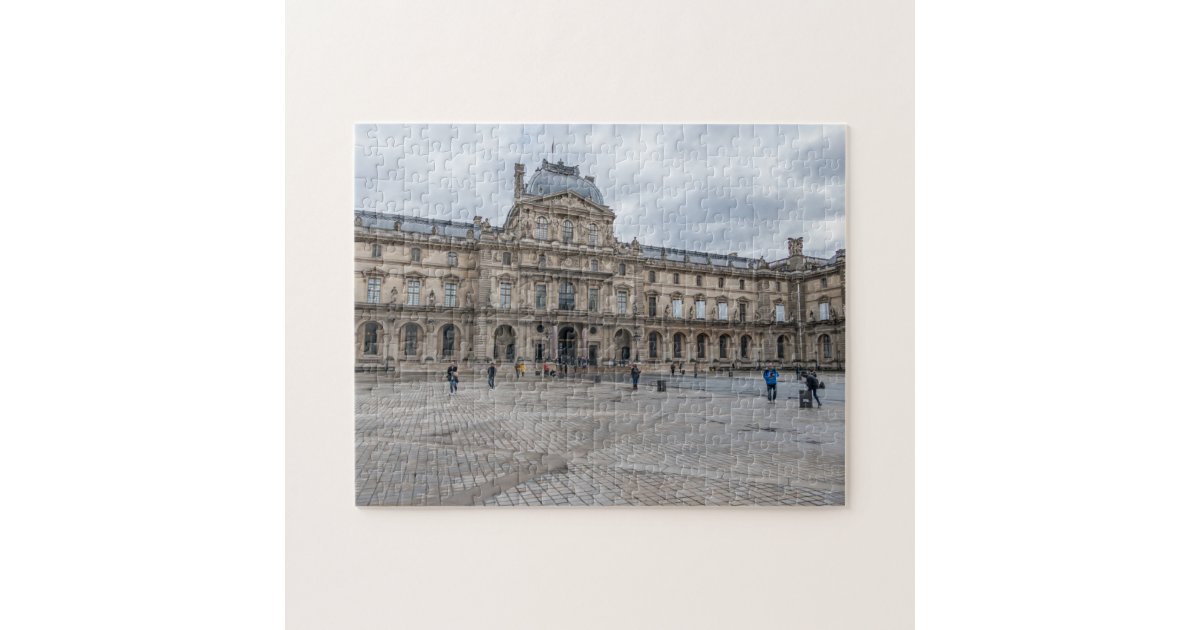 Paris Louvre Museum view puzzle | Zazzle