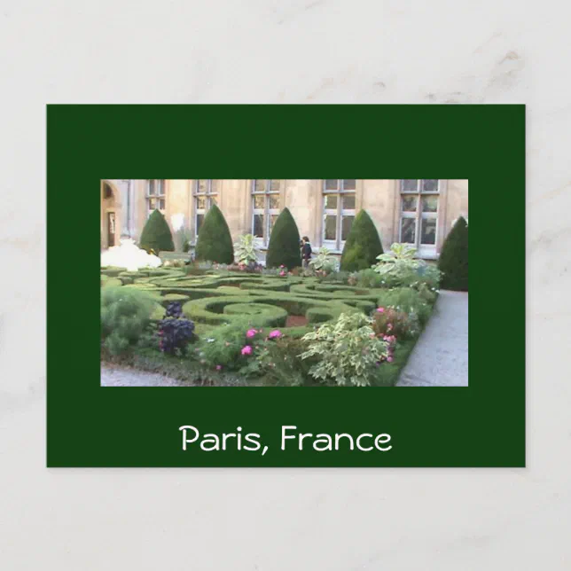 Paris Maze garden Postcard | Zazzle