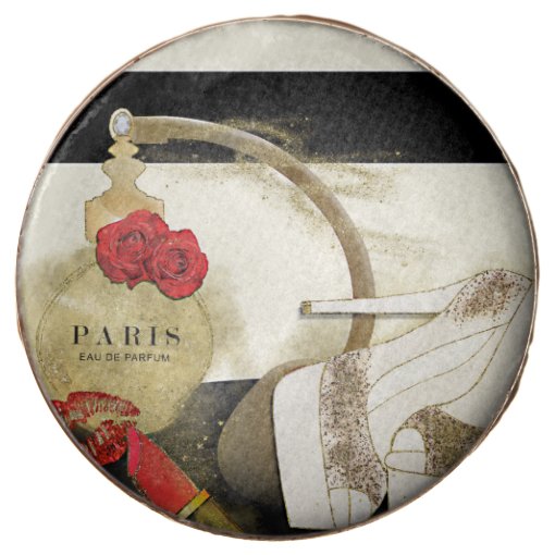 Paris Parfum Perfume Roses Heels & Lipstick Chocolate Covered Oreo | Zazzle