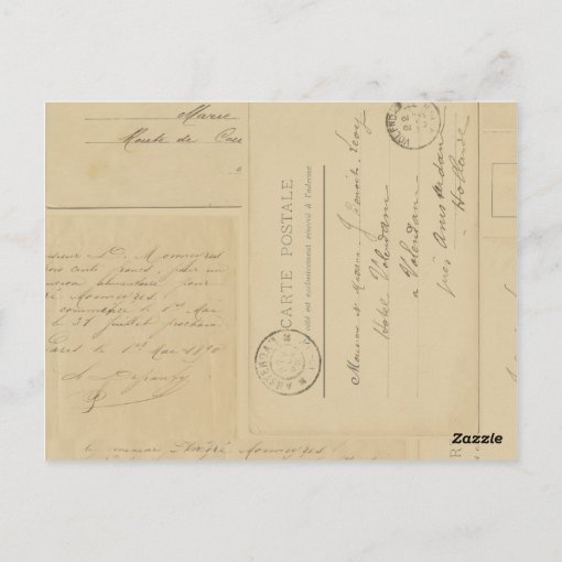 Paris Postcard Table Number | Zazzle