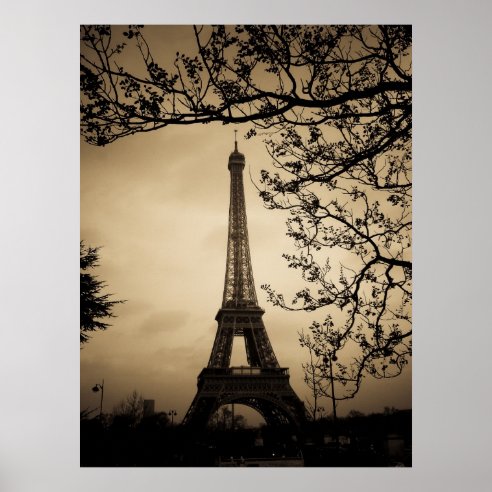 Eiffel Tower Posters & Prints | Zazzle