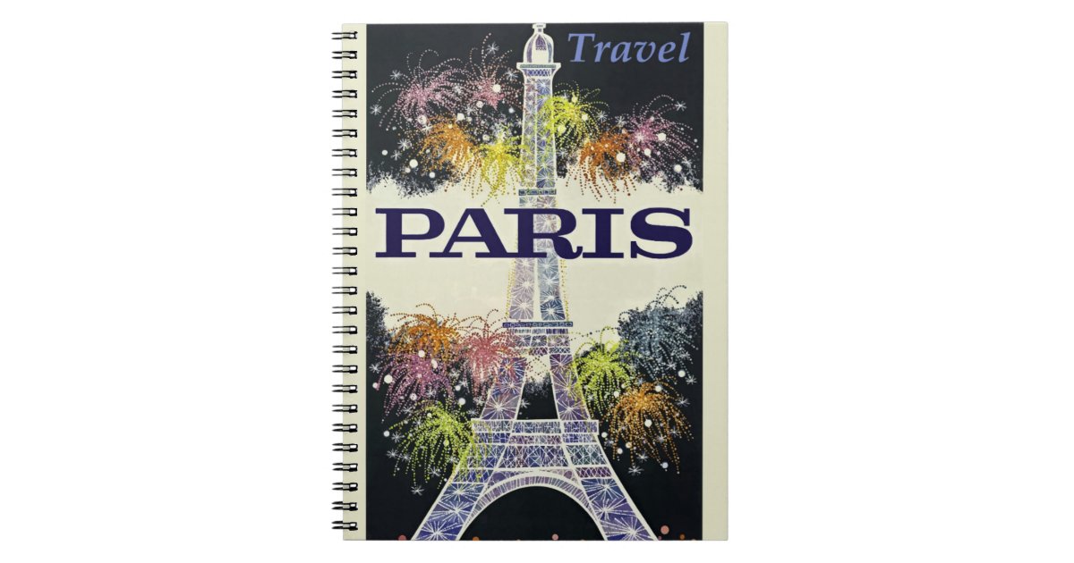 Paris: Poster Notebook | Zazzle
