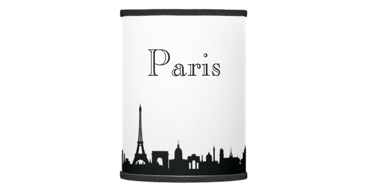 Paris Skyline Silhouette Lamp Shade | Zazzle