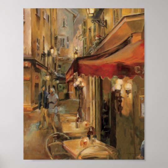 Paris Street Scene Poster | Zazzle.com