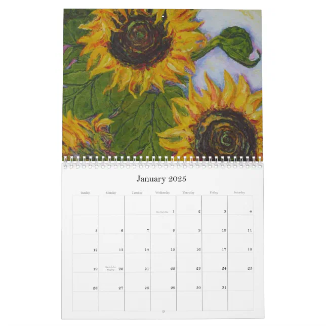 Paris' Sunflower Calendar | Zazzle