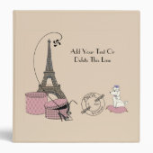 Paris Themed Keepsake One And A Half Inch Binder | Zazzle
