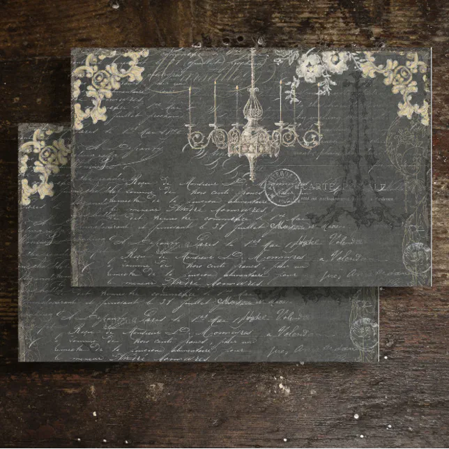 Paris Vintage Black Ephemera Script Decoupage Tissue Paper | Zazzle