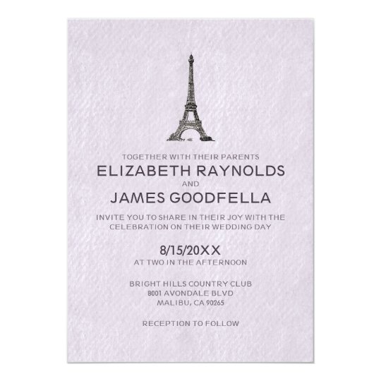 Paris Wedding Invitations | Zazzle.com